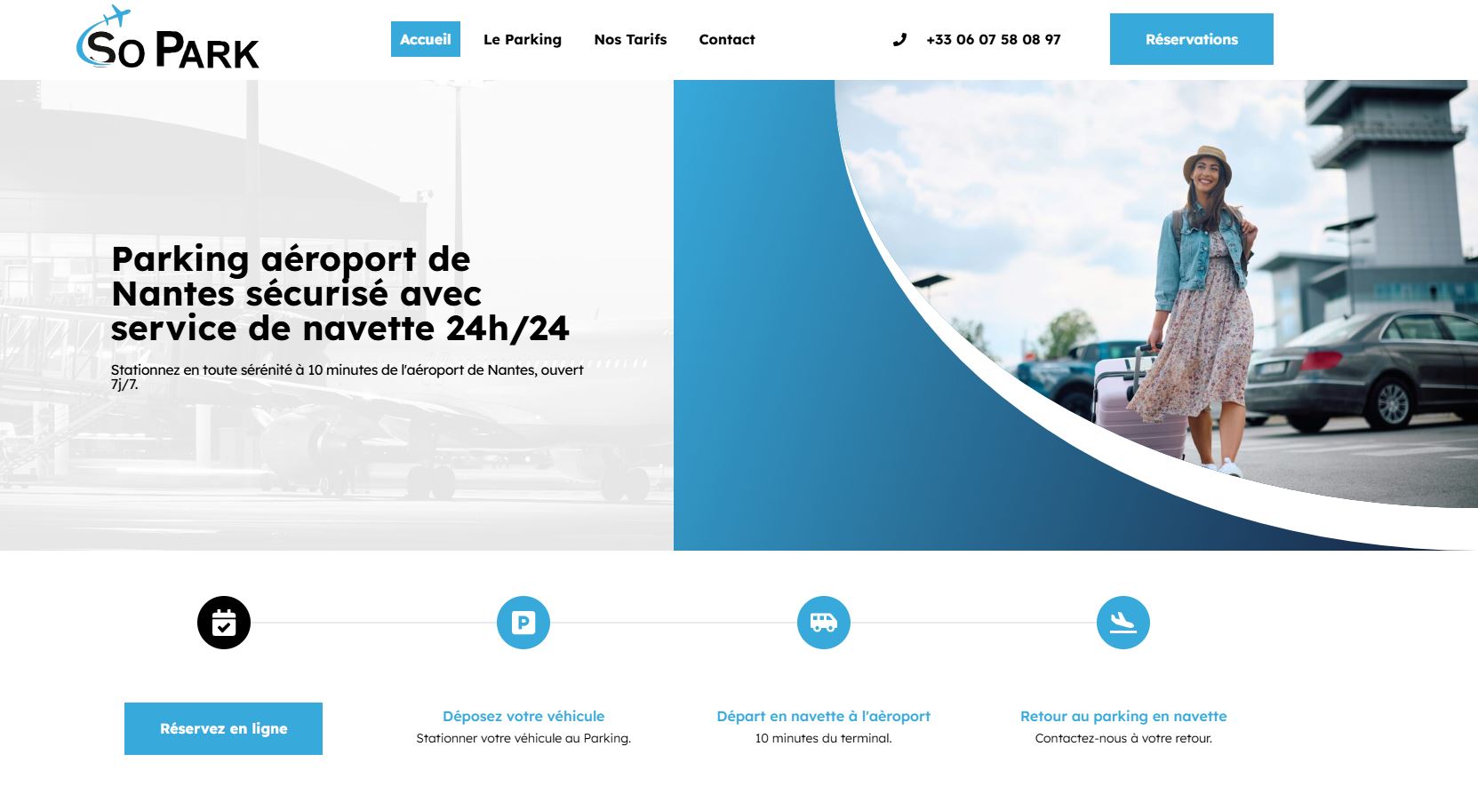 Tarifs parking aéroport de Nantes - So Park